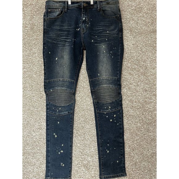 Switch | Jeans | Switch Remarkable Mens Paint Splatter Biker Denim Slim ...